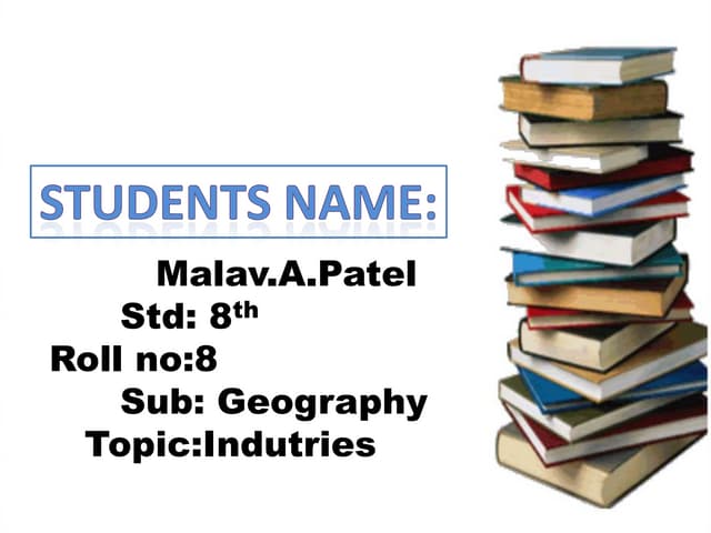 INDUSTRY & TYPES OF INDUSTRY _Meaning of Industry,Primary,Secondary and ...