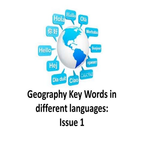 Geography languages | PPTX