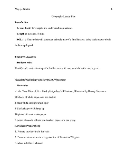 Landforms for class 2 Teaching plan and formative assessment etc | PDF ...