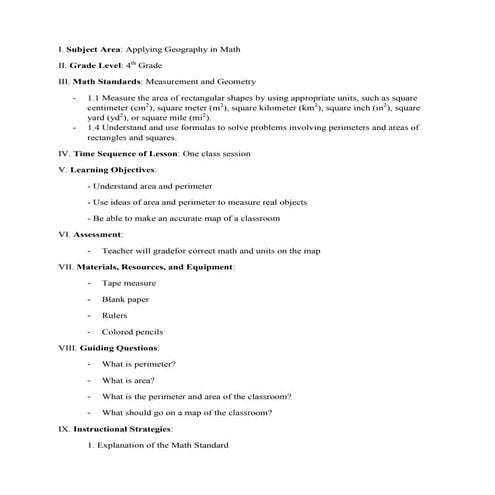 Geography lesson plan 2 | PDF