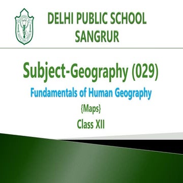 Geography Maps (Part 1).ppt class 12 map | PDF