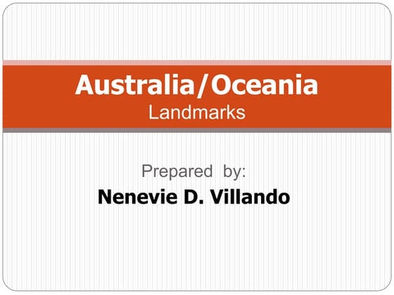 PowerPoint: Top 10 Australian Landforms | PPSX | Australia and Oceania ...