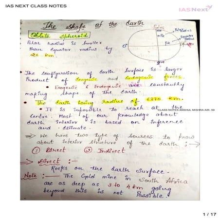 Geography notes by ias next | PDF