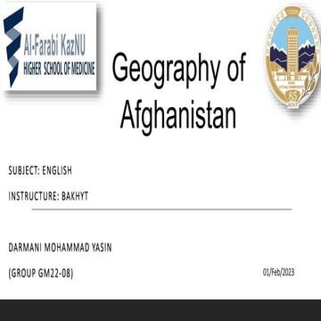 Geography of Afghanistan 1.pptx