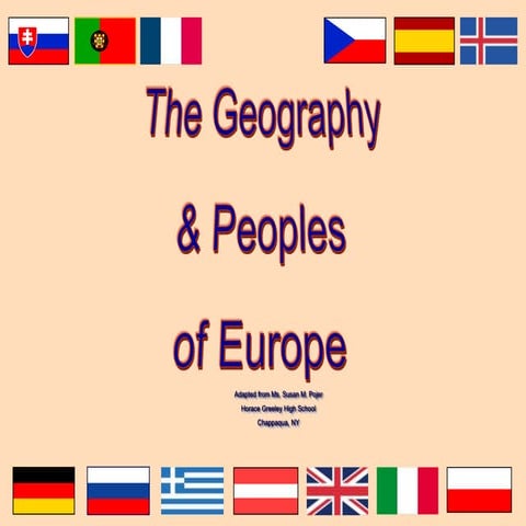 Geography of europe long | PPTX
