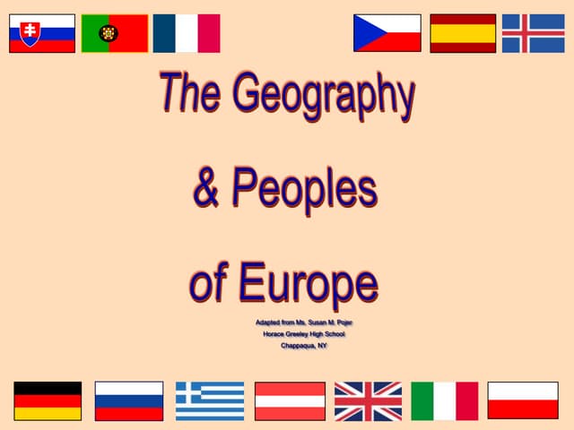 Physical geography of europe | PPT