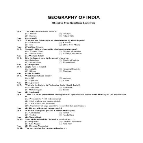 Geography of India | PDF