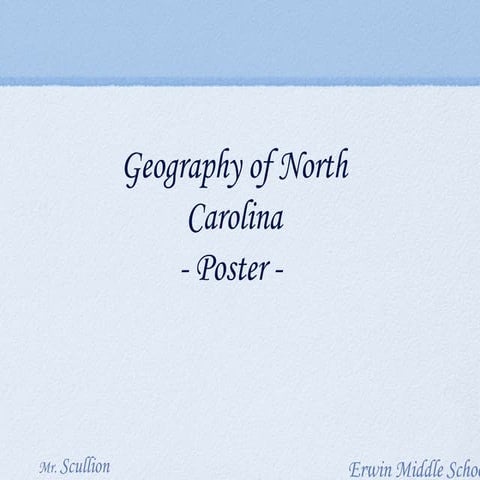 Geography of NC | PPT