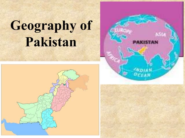 Topography of pakistan western mountains | PPTX