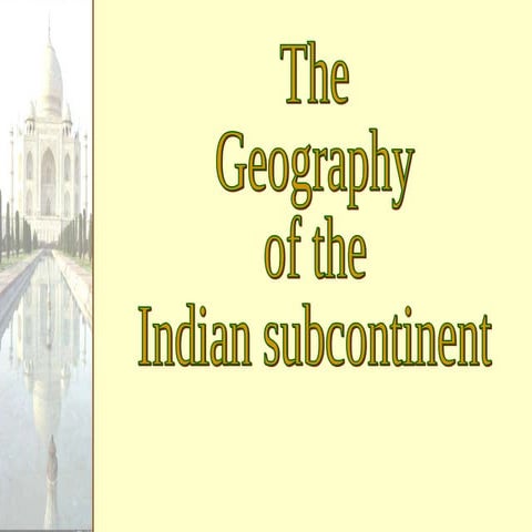 Geographyof southasia | PPT
