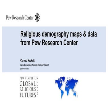 Religious demography maps and data from Pew Research Center | PPTX