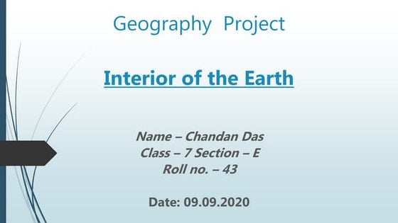Interior structure of earth | PPT