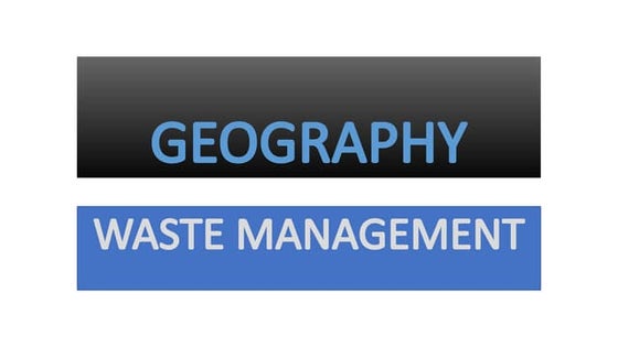 Landfill design and operation | PPTX