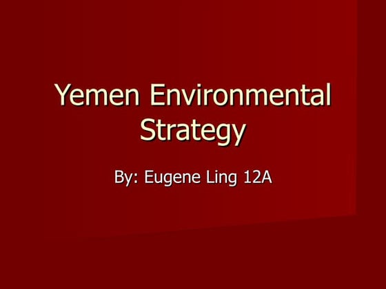 Yemen powerpoint | PPTX