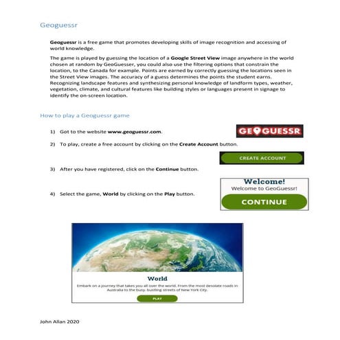 Playing Geoguessr | PDF