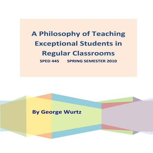 Geoorge Wurtz Halo Philosophy (SPED 445) | PDF