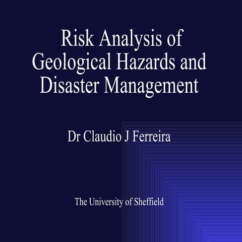 Risk Analysis of Geological Hazards and Disaster Management | PDF