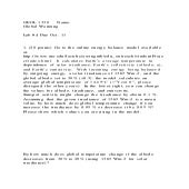 GEOL 1330Name Global Warming Lab #4 Due Oct. 111. (20 | DOCX