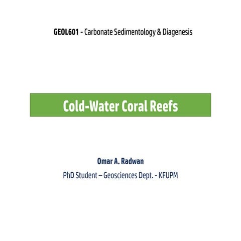 Cold-Water Coral Reefs | PPT