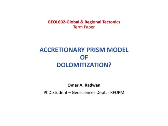 Dolomite; Petrography & Geochemistry | PDF