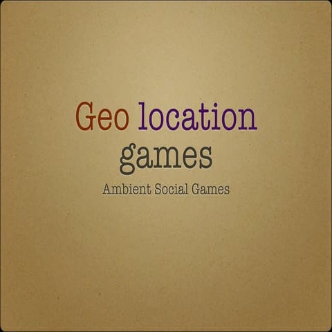 Geolocation games-platform | PDF