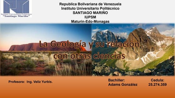 La geología y su relación con la ingeniería. | PPT