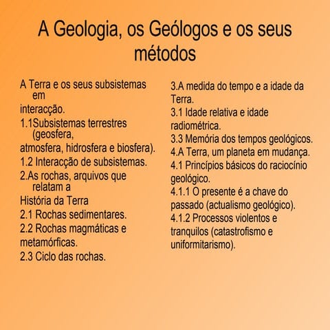 Geologia e Uniformitarismo | PPT