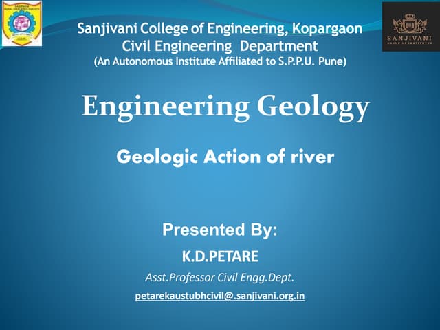 fluvial_landforms.pptx, Geomorphology, Geography | PPTX