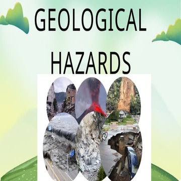 Geological Hazards and the different types | PPTX