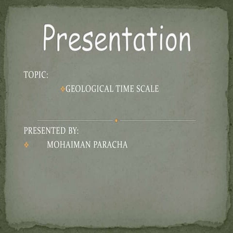 Geological time scale | PPT