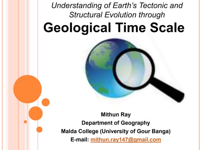GEOLOGICAL TIME SCALE - Eon period and epoch.pptx