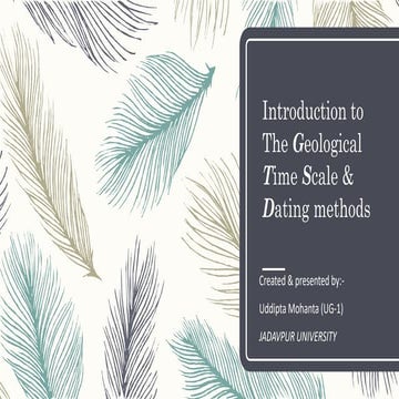 Geological time scale & Dating methods | PPT