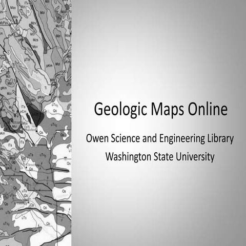 WSU Geologic Maps Online | PPT