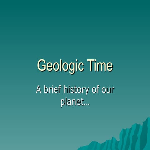 Geologic time notes | PPT