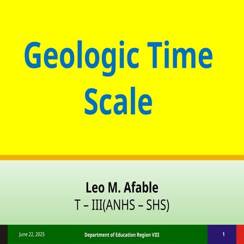 Geologic Time Scale describing the earth.pptx
