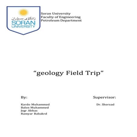 geology field trip | DOCX