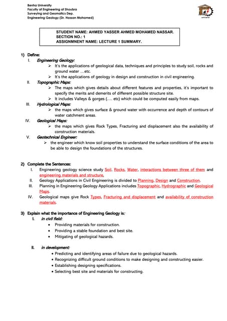Geotechnical engineering, civil engineering | PPTX