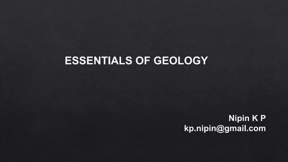 1.1 introduction of geology,Branches and Scope of Geology | PPT