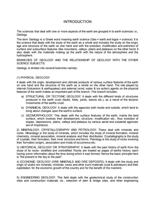 Toposheet interpretation | DOC