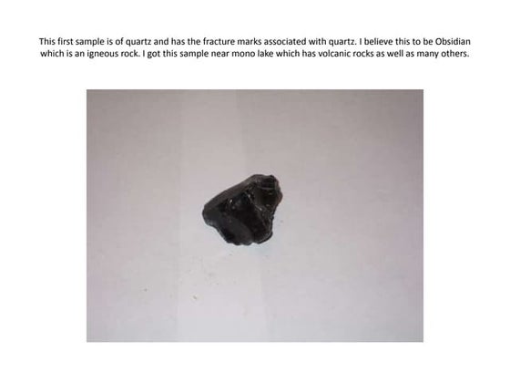 Geology 1 Lab Assignment part I | PPT