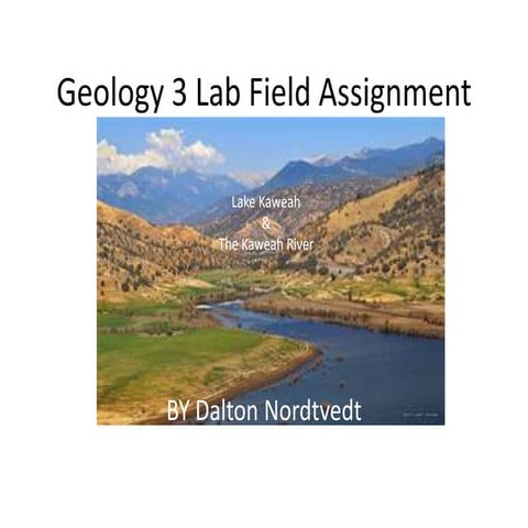 Geology prject part 2 | PPTX