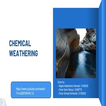 CHEMICAL WEATHERING | PPTX