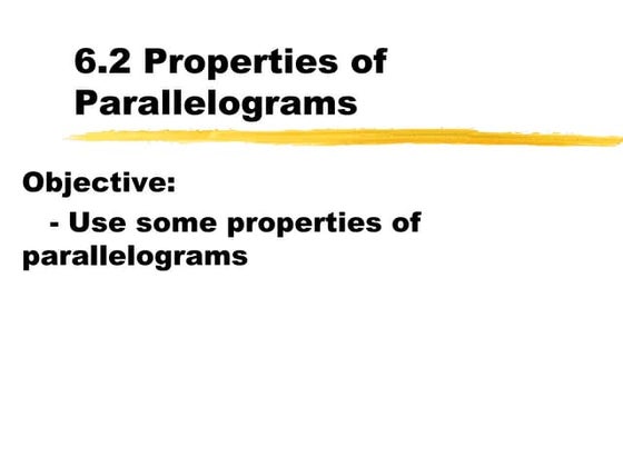 Properties of Parallelograms | PPTX