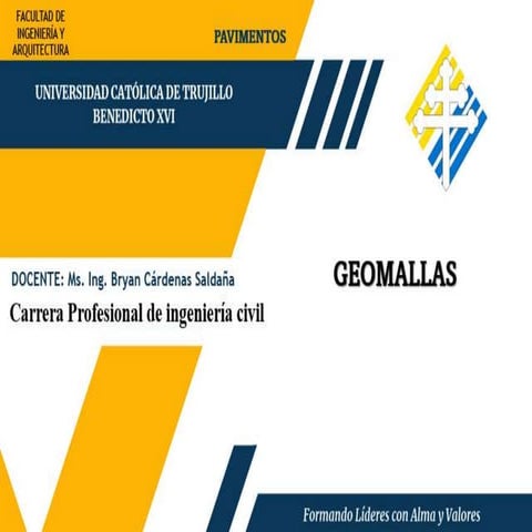 Geomallas y su uso dentro de la ingeniería civil | PPTX