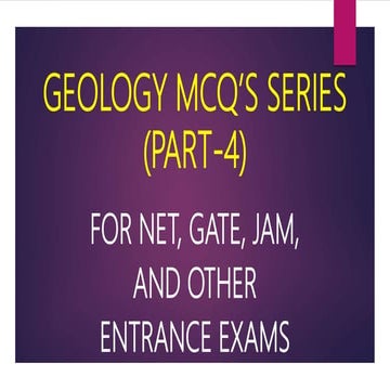 Geo mcq's 4 | PPT