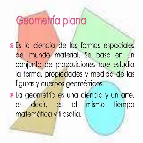 Geometría plana | PPTX
