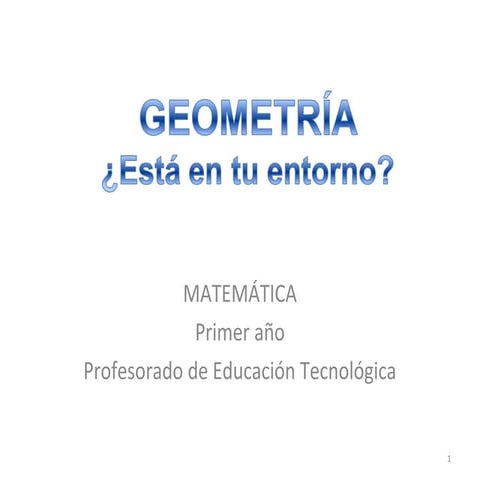 Geometría presentación | PPT
