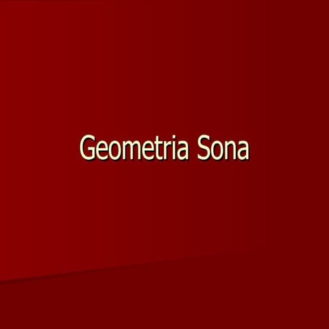 Geometria Sona | PPT
