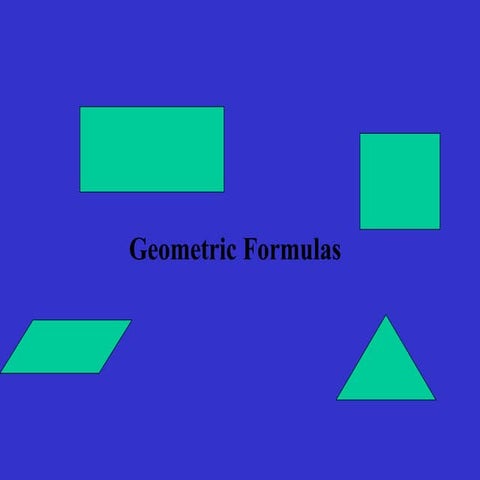 Geometric formulas (math) | PPT