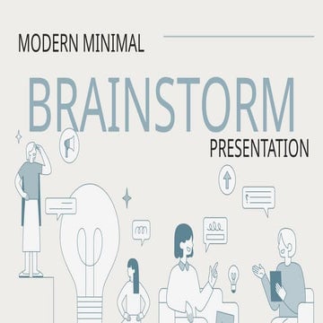 Geometric Modern Minimal Brainstorm Presentation | PPT